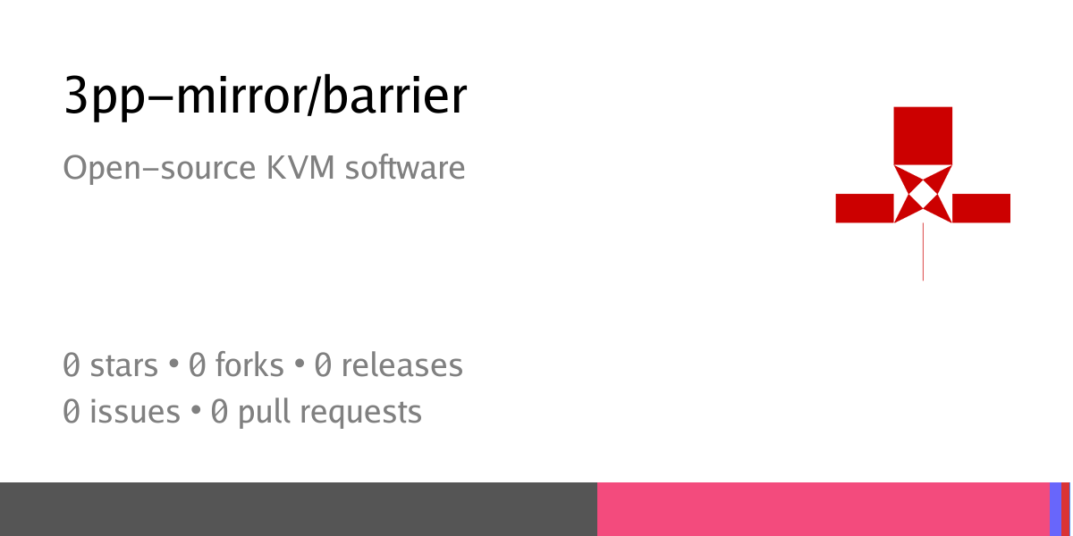 3pp-mirror/barrier: Open-source KVM software - 1in9.net Code